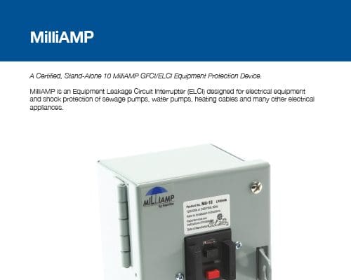 MilliAMP GFCI/ELCI For Industry
